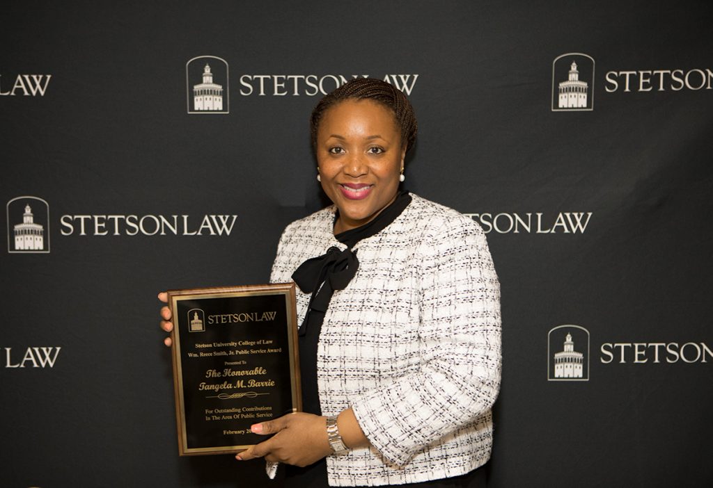 Superior Court Judge Tangela M. Barrie receives Wm. Reece Smith, Jr ...
