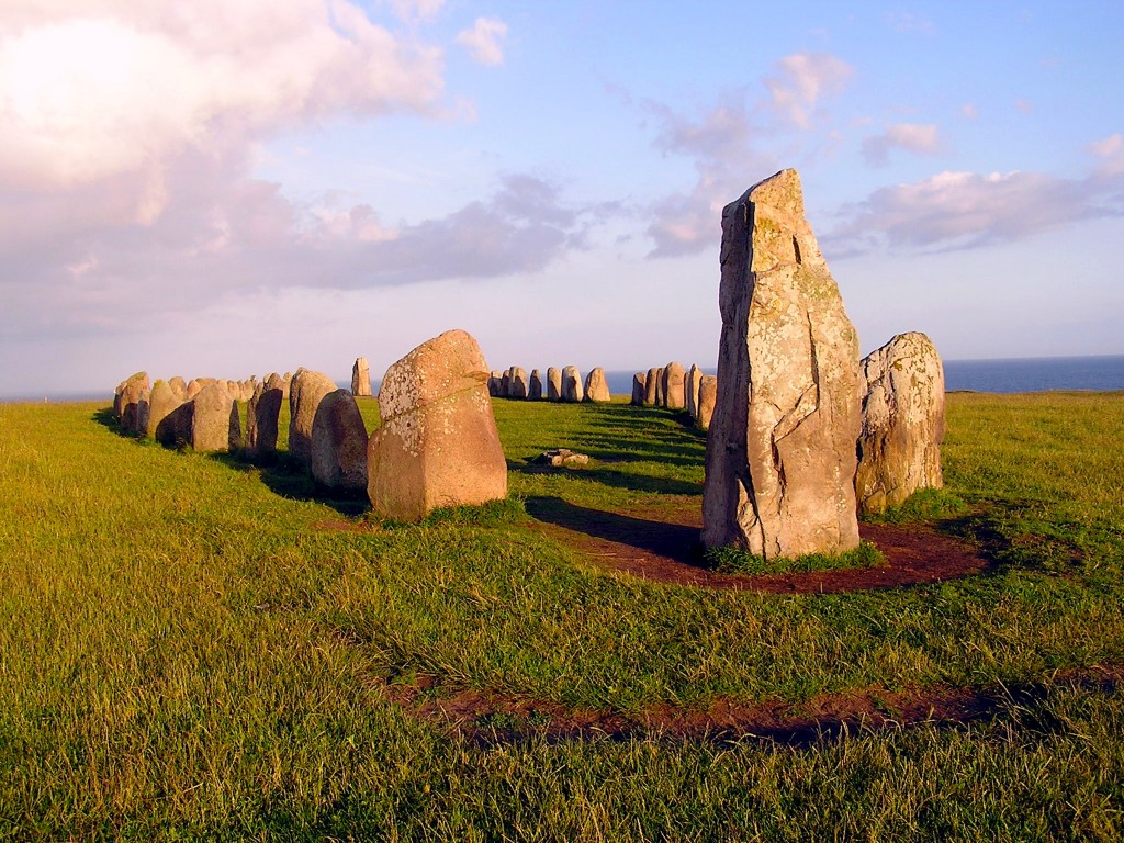 Ale’s Stenar (Ale’s Stones), Kåseberga, near Ystad, Sweden – Neolithic ...