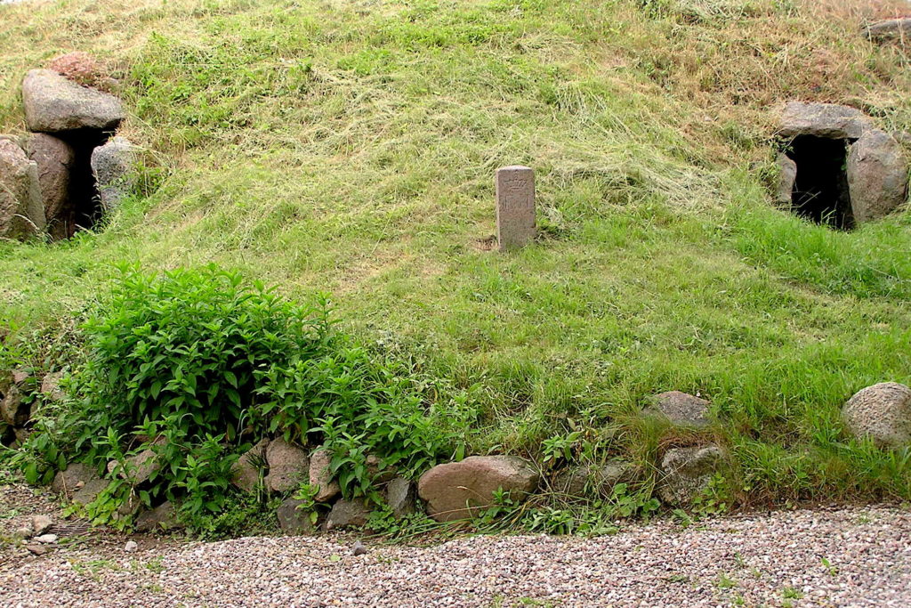 Onshøj Jættestue Passage Tomb, Close-up of Entrances, near Rorby ...