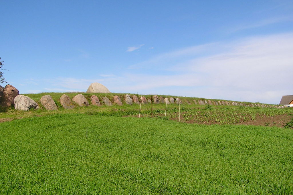 Grønjægers Høj (Long Barrow), a.k.a. Grønsalen, Møn, Sjaelland, Denmark ...