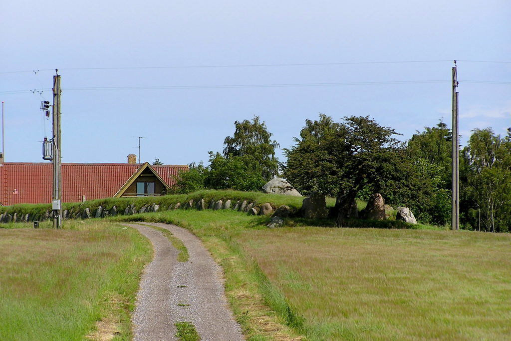 Grønjægers Høj (Long Barrow), a.k.a. Grønsalen, Møn, Sjaelland, Denmark ...