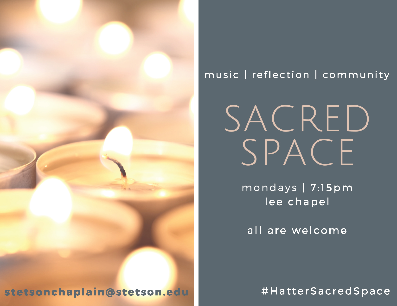 This Week's Sacred Space: Values Day, A Lived Experience - Stetson Today