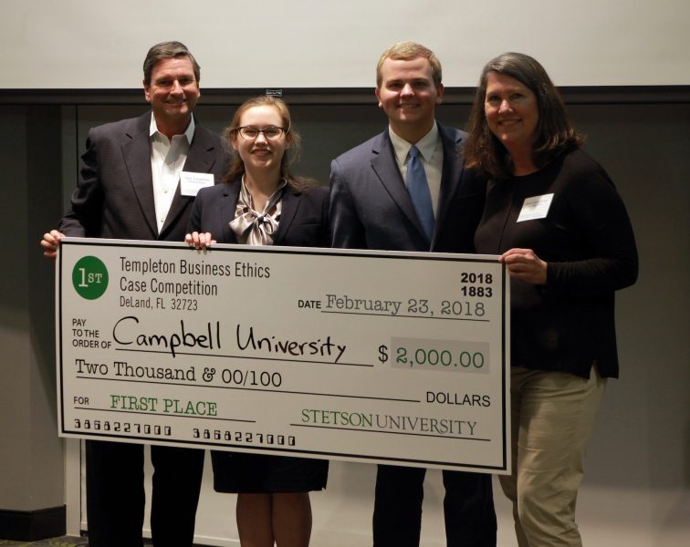 Stetson Hosts Templeton Business Ethics Case Competition - Stetson Today