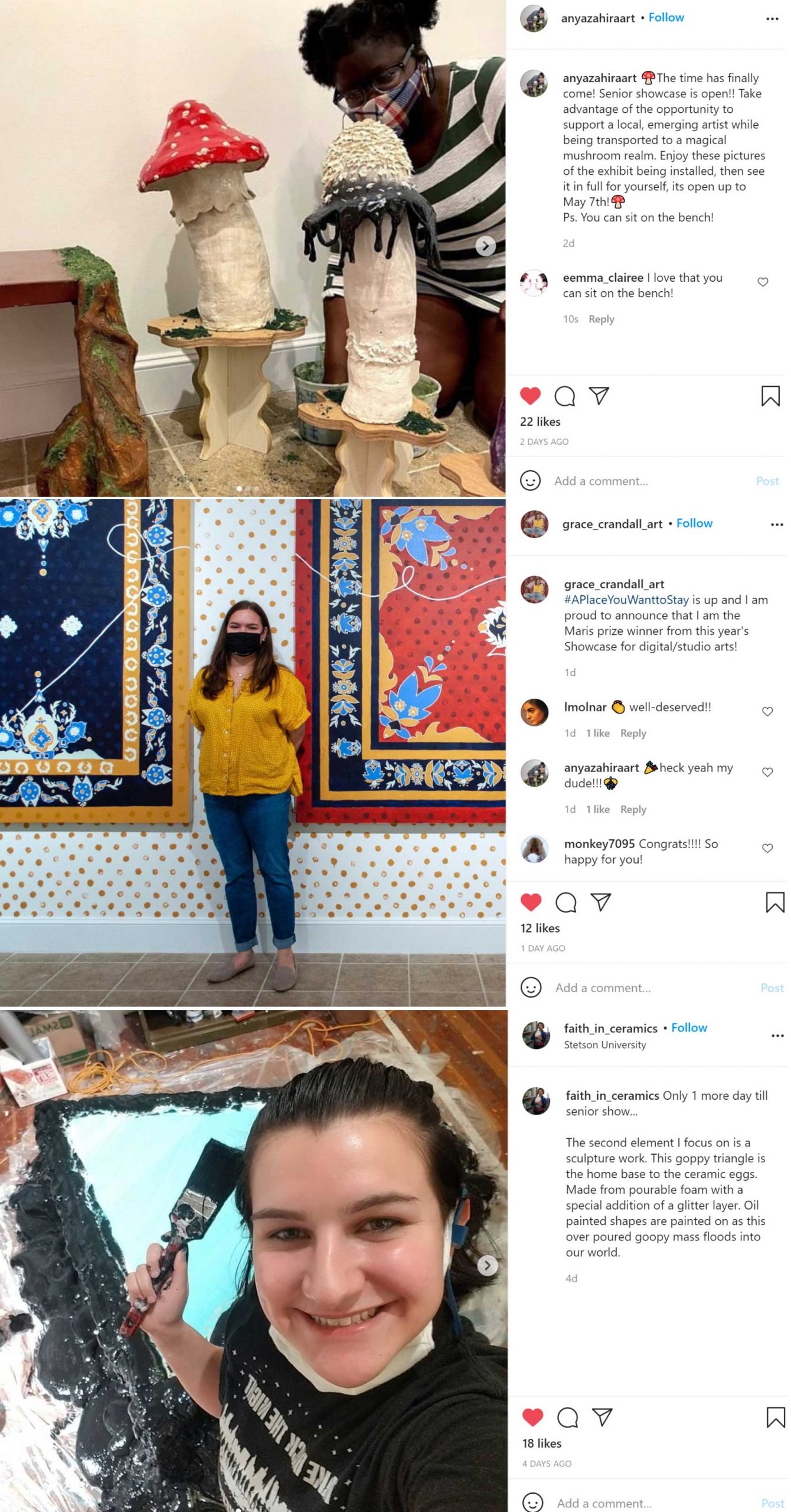 See the Senior Showcase virtually or in the Hand Art Center through May ...