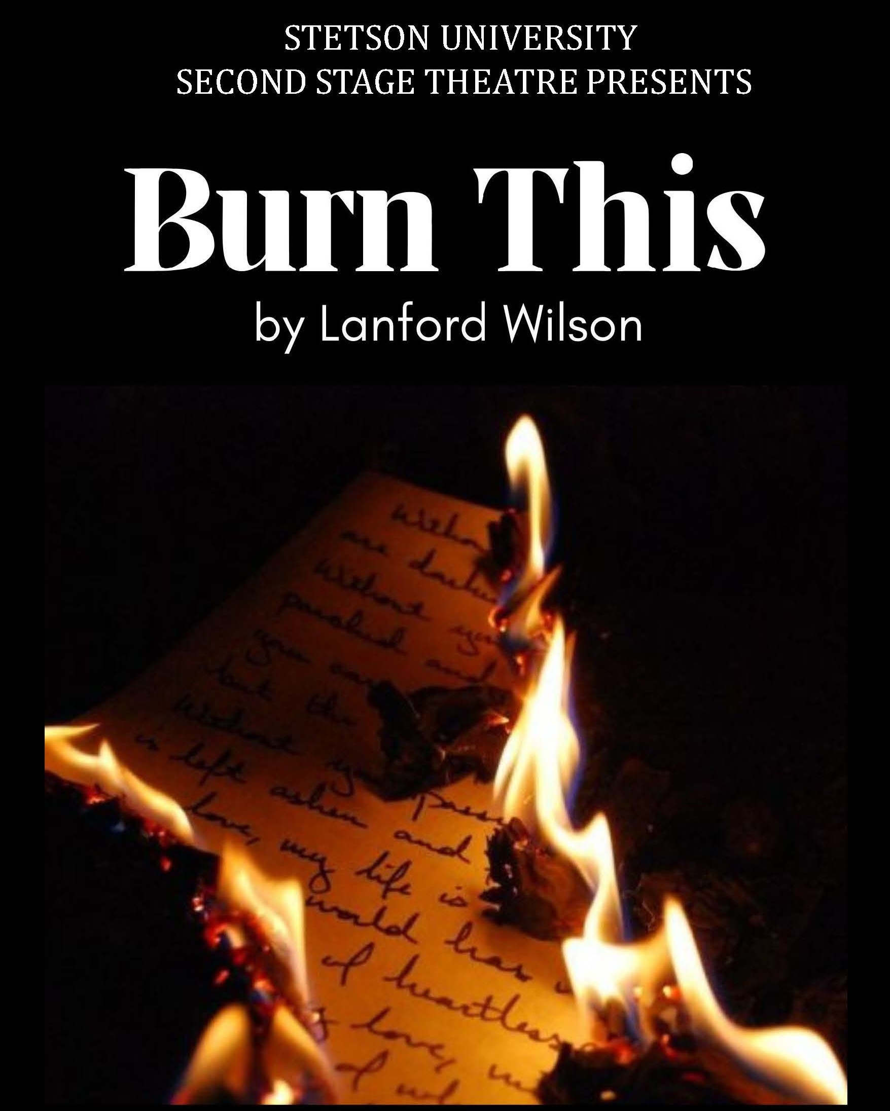 ‘Burn This’ to Light Up Second Stage Theatre, Feb. 22-25 - Stetson Today