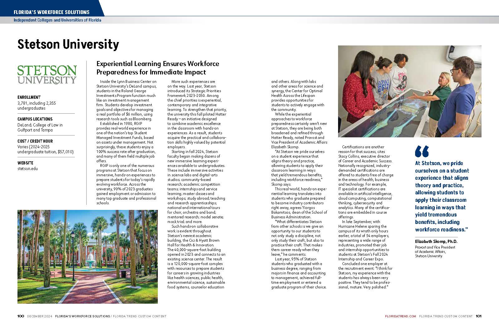Stetson’s Workforce Solutions Featured in Florida Trend Magazine ...
